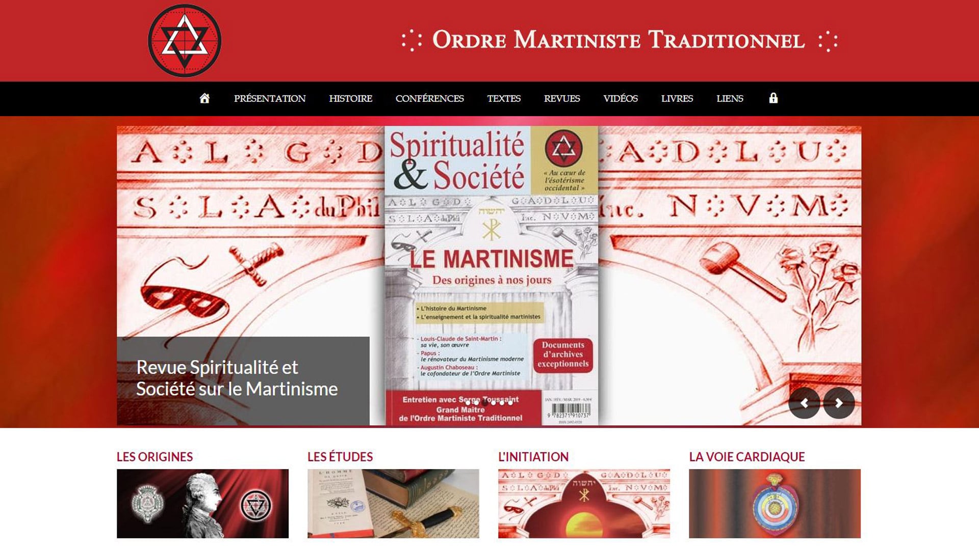 Page d'accueil O.M.T. | Ordre Martiniste Traditionnel